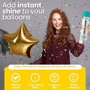 DecoShine Balloons Spray Shineon 600ml/20.28 oz Brightest Instant Shine Aerosol