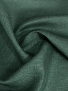 charmii 100% linen fabric by the yard, precut embroidery fabric linen for clothing, crafts and quilting, soft, versatile, breathable, 57.5" wide, green