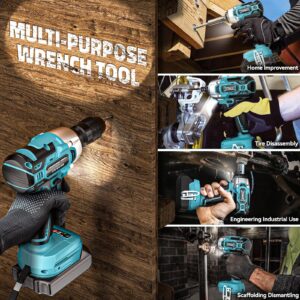 DIYtoolifz Cordless Impact Wrench for Makita 18v Battery: 250Ft-lbs(340N.m) 3/8 inch Brushless Electric Impact Gun, 2400RPM High Torque Impact Driver, Power Impact Wrench, Bare Tool Only