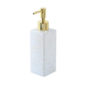 soap dispenser lotion bottle press shampoo bath gel separate bottle ceramic soap dispenser for hotel household kitchen liquid dispencer container bathroom soap dispenser(color:c)