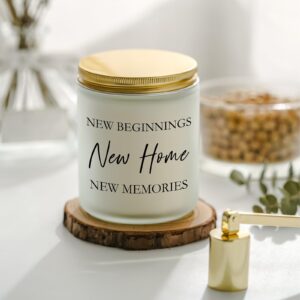 Housewarming Gifts, New Home Gift Ideas, House Warming Gifts for Women Men, Sweet Home Candle for First Apartment Homeowner, Moving Away New Beginning Gifts, Lavender Scented Candle