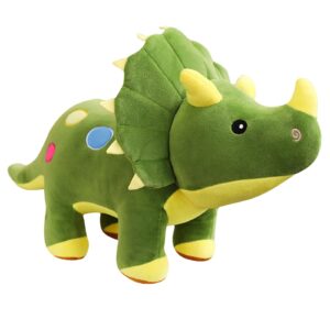 xirida dinosaur stuffed animal triceratops plush pillow dino cartoon doll toy 15.7"