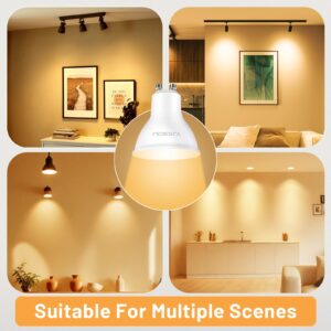 LEDEPLY Dimmable LED GU10 Bulbs, 5W=50W, 2700K Warm White, 38° Beam Angle, 470lm, Mini LED Reflector Floodlight Bulb, LED Spotlight for Track Lighting, Living Room, Kitchen Range Hood, 6 Pack