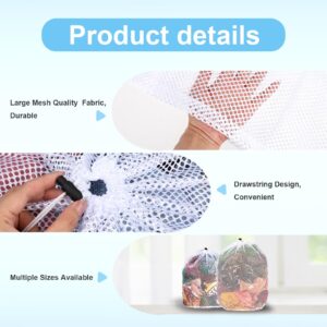 simarro 2Pcs Large Laundry Mesh Bags, Reusable Laundry Bag with Drawstring Travel Laundry Bag Heavy Duty Dirty Clothes Washing Machine Bag for Cloths Blouse Underwear(23.6x19.7inch+31.5x23.6inch)