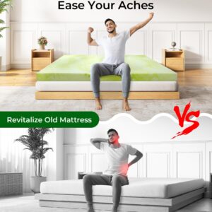 2024 New Twin Mattress Topper for Back Pain, 3 Inch Memory Foam Mattress Topper, Gel Cooling Mattress Topper, Slow-Rebound Foam Pad, Pressure Relieving Bed Topper Twin