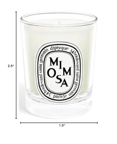 Diptyque Baies Roses Figuier Mimosa & Tubereuse 5 Piece Scented Candle Gift Set 35 Grams Each Limited Edition, White