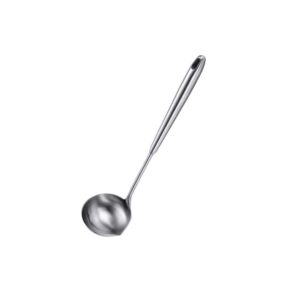 txhlyx small soup ladle gravy ladle 11.6 inches sus 304 stainless steel matte ladle with pour spout (1 pack)