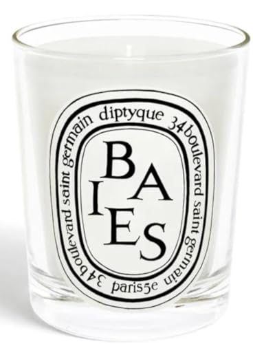 Diptyque Baies Roses Figuier Mimosa & Tubereuse 5 Piece Scented Candle Gift Set 35 Grams Each Limited Edition, White