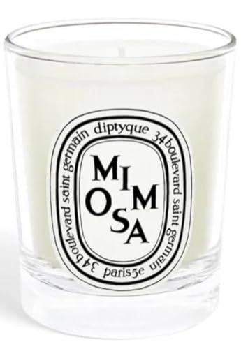 Diptyque Baies Roses Figuier Mimosa & Tubereuse 5 Piece Scented Candle Gift Set 35 Grams Each Limited Edition, White