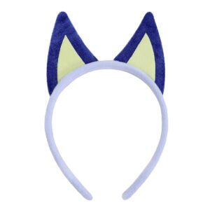 Jing xin 4 pcs Blue Family Party Supplies Plush Soft Dog Ears Headbands Costume for Halloween Play Day One Size Elastic Headband