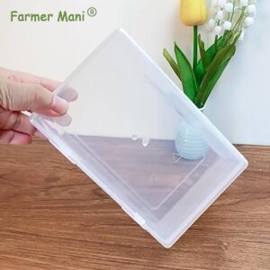 2Pack Polypropylene Rectangle Small Storage Containers Box,Rectangular Clear Plastic Storage Containers Box for Collecting Small Items, Beads, Game Pieces, Business Cards, Crafts Accessories