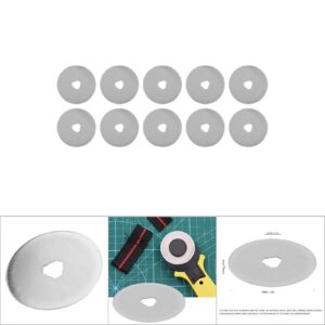 45mm Roller Wheel Round Knife Blade Replacement Kit, Blade, Long Lasting, Cuts 6 Layers of Fabric, Suitable for Paper, Fabric, Leather, Made of SKS-7 Material