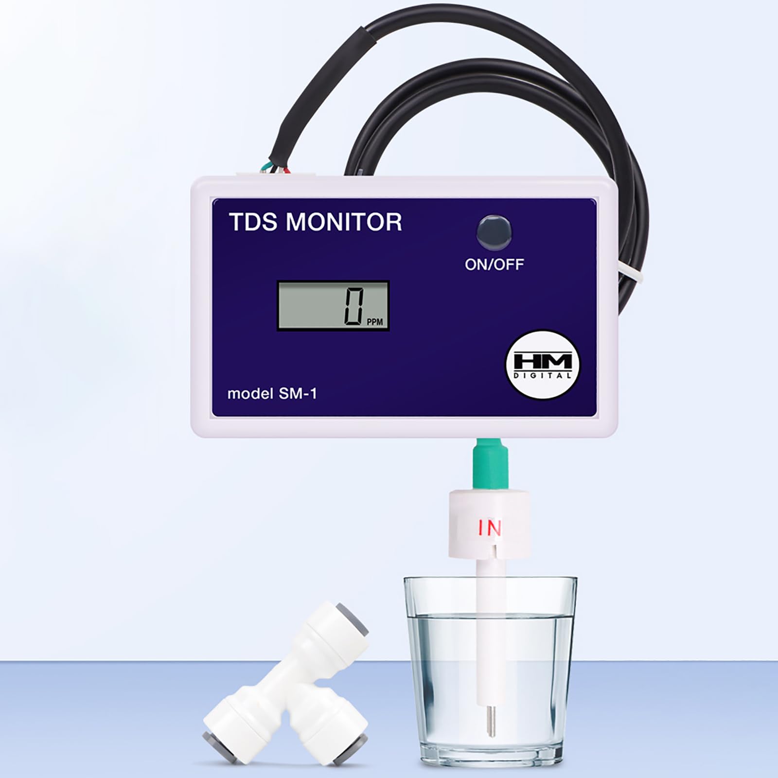 JzcsdkSIL Triple TDS Meter 0-9990PPM Online TDS Water Quality Tester Digital Display Water QualityPurity Tester Tds Meter Inlines