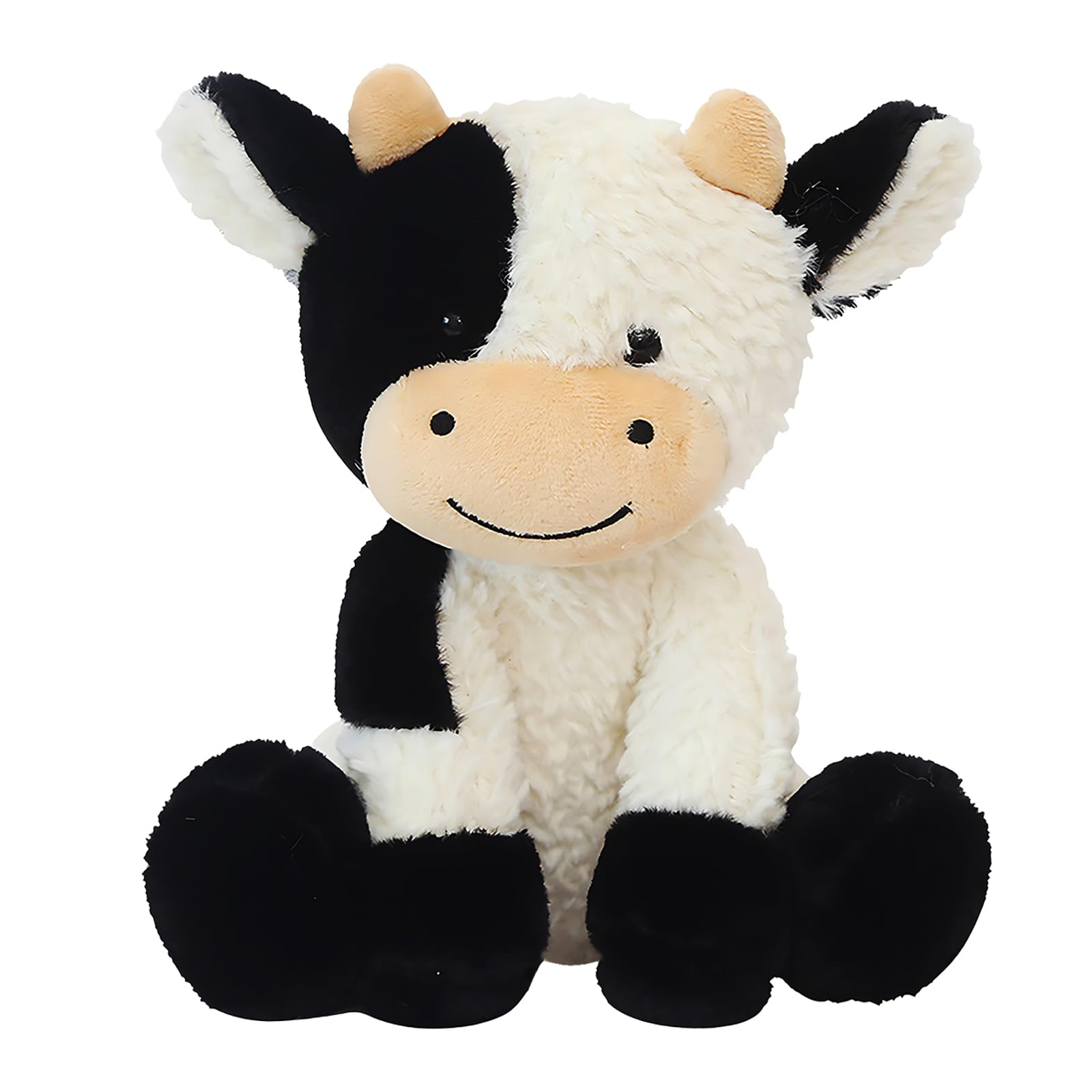 XiRiDa Cow Stuffed Animal Plush Hugging Toys Throw Pillow Plushie Dolls for Kids 9"