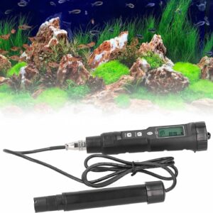 Generic Dissolved Oxygen Meter, Digital Oxygen Test Kit Analyzer, DO Probe with ATC for Aquarium, Measurement Range: 0‑30mg/L 6 Replaceable Electrode Tips, 30ml Electrode Filling Fluid