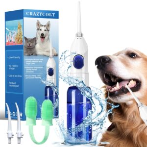 New Upgrade Dog Tooth Brushing Kit, Dog Toothbrush for Teeth Cleaning Tool & Dental Care Accessories, Pet Manual Teeth Cleaner, Tooth Brushing Dogs,Equipped Dog Finger Toothbrush, Fits for Large Pet