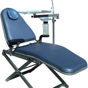 REEHUT Portable Patient Chair with Tray with Integrated LED Exam Light with Dentist Stool + Nylon Bag