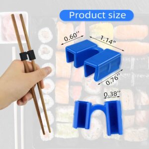 8 Pairs Reusable Chopsticks Helpers Training Chopstick for Beginner Replaceable Practice Chopsticks Chopstick Trainers for Adults Chopstick Hinges Connector Non-Slip Chopsticks Trainer Learner