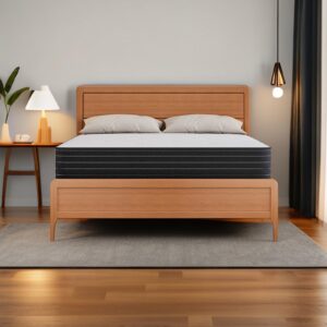 anwickjeff 𝟭𝟮'' 𝗞𝗶𝗻𝗴 𝘀𝗶𝘇𝗲 𝗠𝗮𝘁𝘁𝗿𝗲𝘀𝘀, new memory foam hybrid king mattresses in a box,individual pocket spring breathable comfortable for sleep supportive and pressure relief