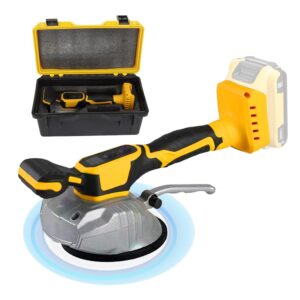 tile vibration tool for dewalt 20v battery, handheld tile tools max 25000r/min, 150w tile suction cup tool with 8 speed, suction cup, digital display for floor tile wall (for dewalt)