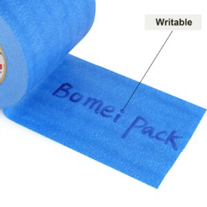 BOMEI PACK Wide Painters Tape 3 Inch Blue, 3 Inches x 60 Yards Painting Tape, 3D Printing Tape for Laser Cutting, 21-Day Clean Removal Wide Masking Tape