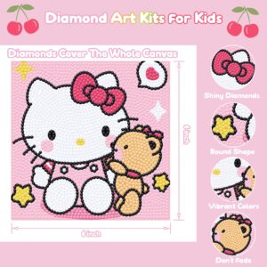 Diamond Art Kits for Kids - 4 Pack Diamond Art Painting Kits - Arts and Crafts for Kids Ages 8-12 - Diamond Art Mosaic Kits - Crafts for Girls 8-12 - GEM Art for 5 6 7 9 10 Year Old Girl Boys Gifts