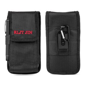 rljt jin tc77 scanner holster,durable carrying case pouch for zebra tc70x,tc70,tc72,tc75,tc77,m60,mc67 handheld barcode touch mobile computer,metal belt clip,pen holder and with belt loop.