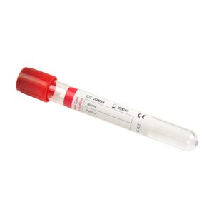 Caphstion Veterinary Lab Vacuum Blood Collection Coagulation Tubes No Additive Tube Blood Collection Tube Pet Supplies, 3ml Red 50pcs