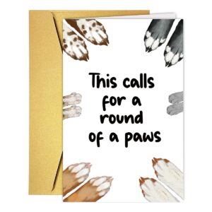 funny graduation card for women men, cute paws congratulations card for him her, lovely proud of you card, new job card, graduation gifts, college graduation card for son daughter