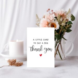 RUALOVE Funny Thank You Card, Simple Thanks Card Appreciation Card Gift Supportive Card For Boss Coworker Teacher, Cute Thank You Gift Friendship Thanks Gift for Friend Him Her