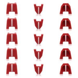 ledbarz 42-38-0017 no-mar pad kit(set of 15) for nailer tip of milwaukee m18 2746-00 nose cushion no mar tip nailer,finish nailer,nail gun