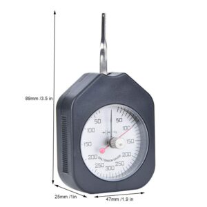 Tension Meter, Plastic Pointer Type Double Needles Tension Meter Analog Dial Gauge Measuring Tool for Electronic Switches, Micro Switches, Valves, Spring Tension(SZG-300-2)