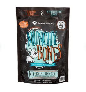 generic munchy bones dog treats for adult dogs, 84 oz., 2.8 ounce (pack of 30)