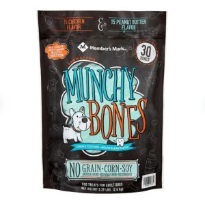 Generic Munchy Bones Dog Treats for Adult Dogs, 84 oz., 2.8 Ounce (Pack of 30)