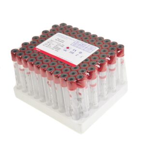 Caphstion Veterinary Lab Vacuum Blood Collection Coagulation Tubes No Additive Tube Blood Collection Tube Pet Supplies, 3ml Red 50pcs