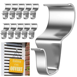 hooks for siding, 2024 new vinyl siding hooks 10 pack heavy duty siding clips siding hangers, no hole need command outdoor hook hang to decor wreath things for horizontal gap vinyl siding