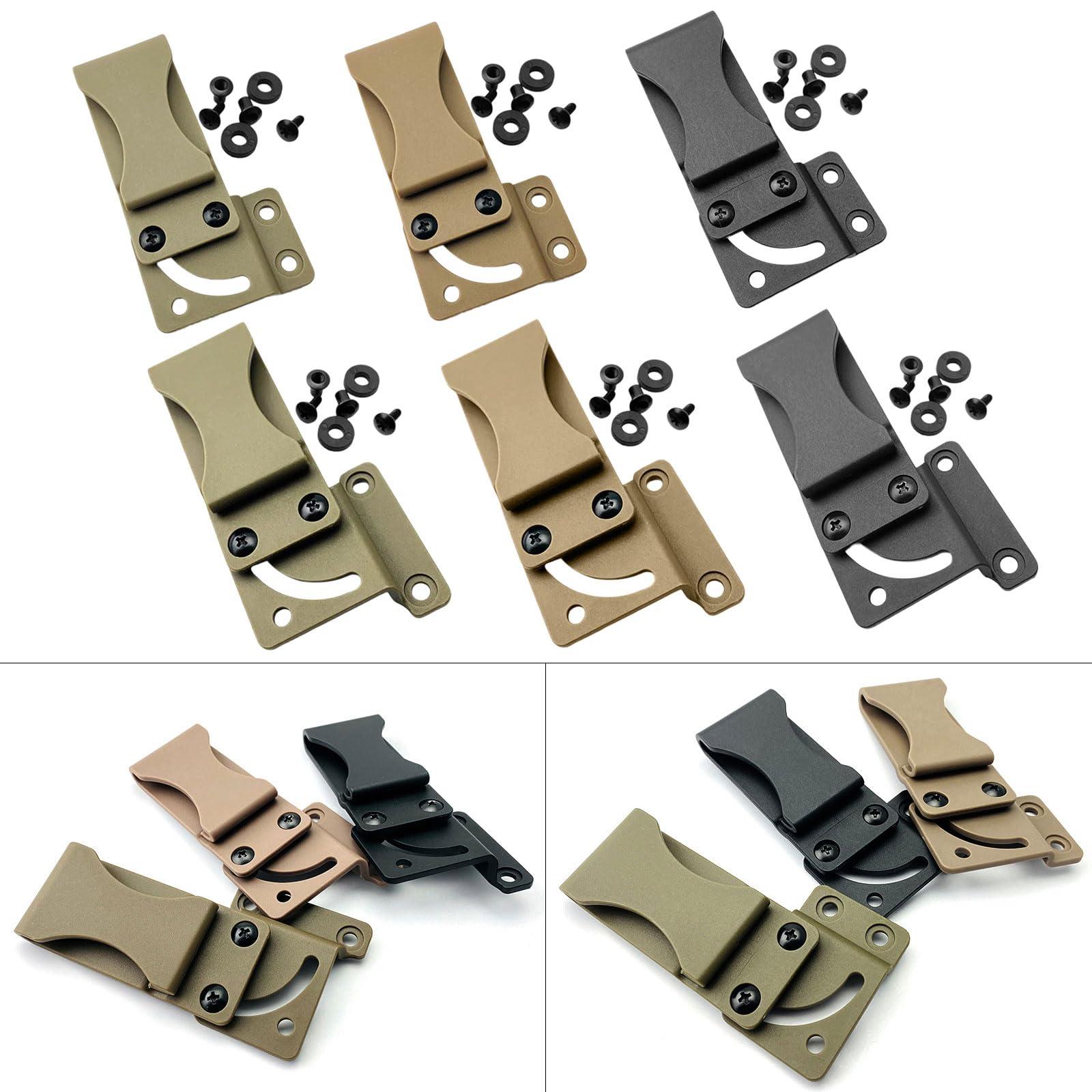 BEIYINAI K Sheath Waist Clip Accessories K Sheath Back Clip With Screws Waist Clip Scabbard Carrying Pocket Clip K Sheath Clip Tool