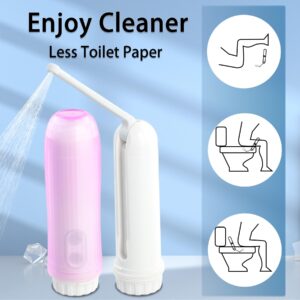 Portable Electric Foldable Handheld Travel Bidet - Mini Personal Hygiene Sprayer with 2 Pressure Options for Postpartum Care, Perineal & Hemorrhoid Treatment (Violet)