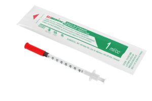 elimedical veterinary syringe u-40 1ml 28g x 1/2" 30pcs/box 10v2813b