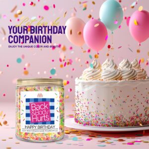 Birthday Candle Gifts for Women and Men - Birthday Gifts for Her and Him - Unique Best Friend Birthday Gift Ideas Funny Happy Birthday Candle, Colorful