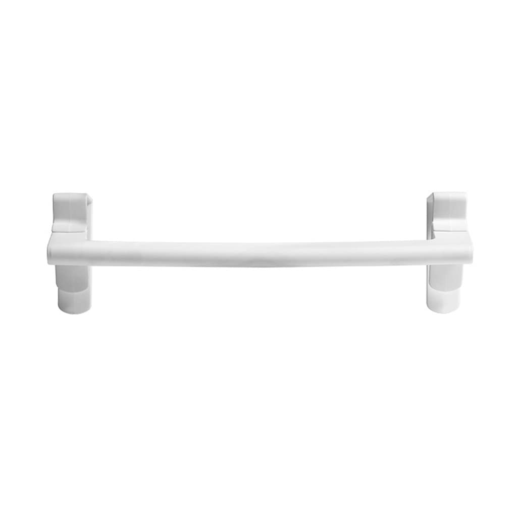 Over The Cabinet Towel Bar Hand Towel and Washcloth Rack for Bathroom and Kitchen Cabinet 9.45x2.35x2.76inch Over Door Towel Holder White for Bathroom Kitchen