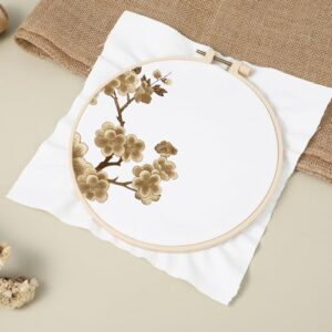 12 Pcs Embroidery Fabric White Cotton Fabric Pre-Cut Embroidery Cloth 4 Sizes Embroidery Fabric Squares Blanks for Hand Embroidery Garment Craft Cross Stitch Fabric 15cm, 20cm, 25cm, 30cm