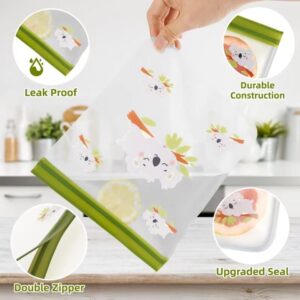 Rluahxnby Dishwasher Safe 12 Packs Reusable Freezer bags Storage Vegetable Bags -BPA Free Leakproof Food Storage Bags Reusable Silicone for Marinate Meats, Cereal, Vegetables, Home bags