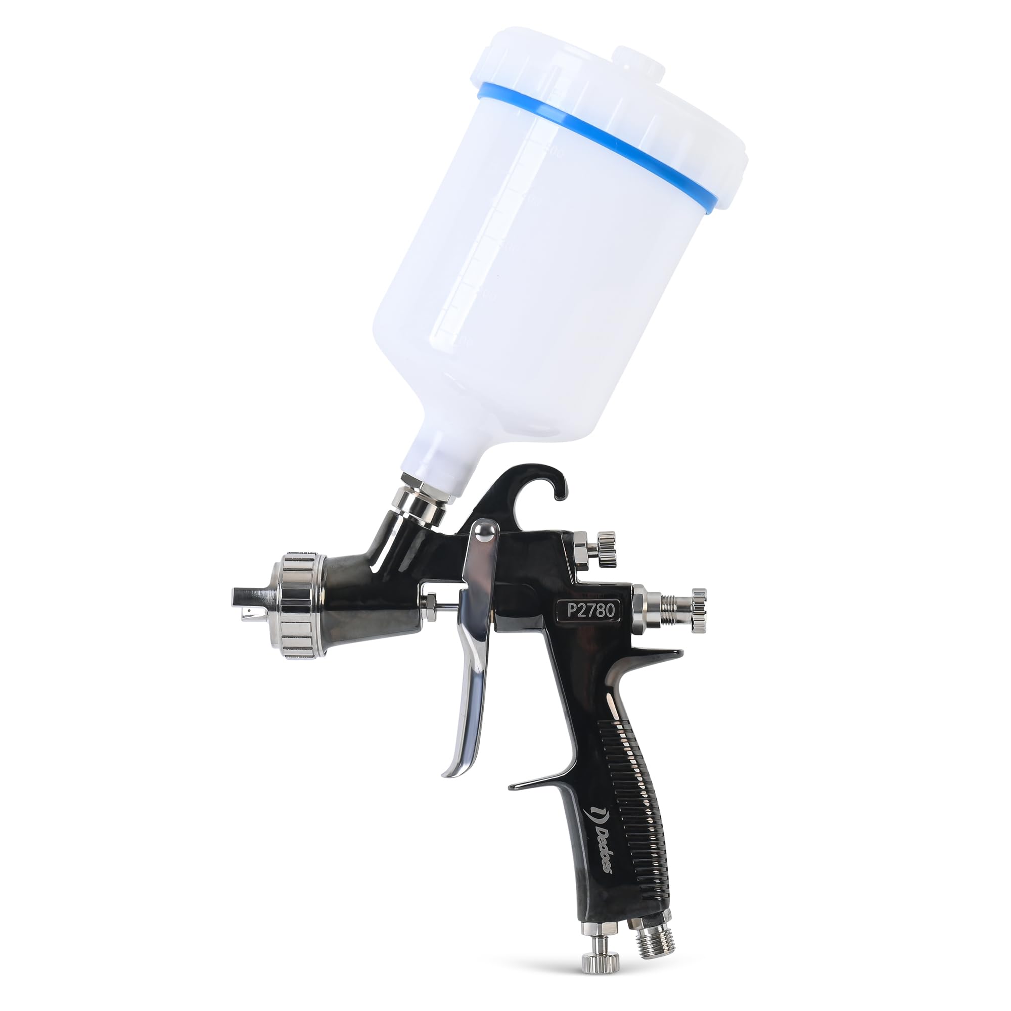 Dedoes - 2.0 mm HVLP Spray Gun with 600 ml Plastic Cup - Easy Painting Tools - Professional Grade Paint Sprayer for Indoor or Outdoor Applications - Consistent Finish - Innovative Paint Supplies