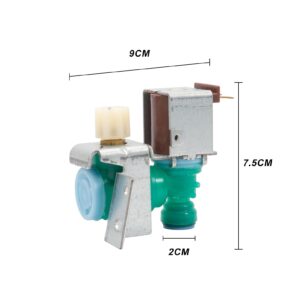 W10408179 Refrigerator Water Inlet Valve Compatible with Whirlpool, Kenmore, Kitchen-Aid, Refrigerator Water Valve WPW10308477 WPW10384183 W10833705 W10872966 W10394076 W10865826 W10726788