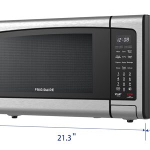 Frigidaire EMW112OAMZ Stainless Steel Microwave Oven, Multi Function, Programmable, 1.1 Cu Ft 1000-Watt, residential kitchen, Stainless