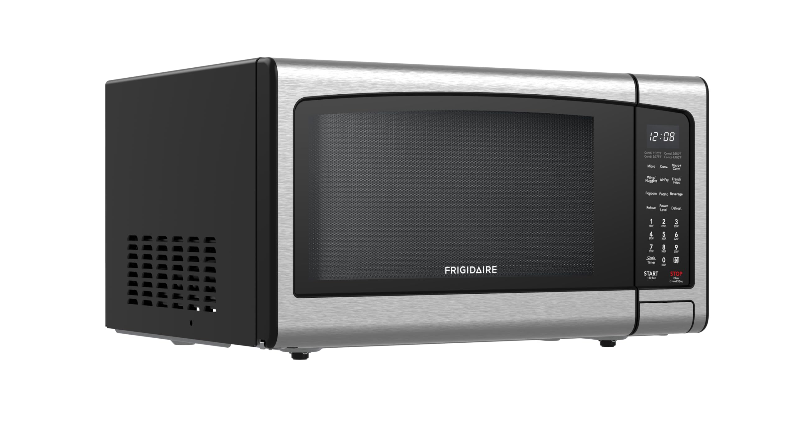 Frigidaire EMW112OAMZ Stainless Steel Microwave Oven, Multi Function, Programmable, 1.1 Cu Ft 1000-Watt, residential kitchen, Stainless