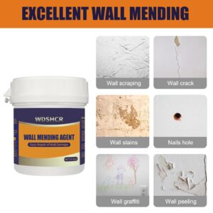 Drywall Repair Kit Drywall Hole Repair Patch Kits Wall Spackle Repair Paste with 8.5OZ White Wall Repair Putty with Scraper, Wall Surface Hole Fill Quick and Easy Solution (1Pack)