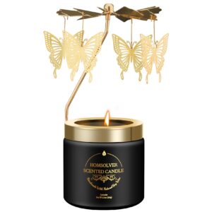 birthday gifts for women, butterfly candle gifts for women, best friend birthday gifts for women, funny birthday gifts for women, unique butterfly rotatable scented candles birthday gifts for women