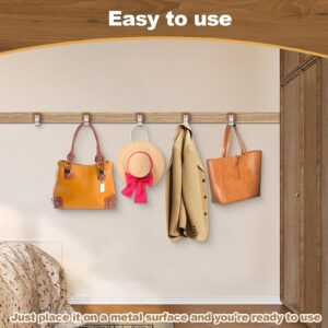 Heavy Duty Organization Magnetic Coat Hooks, Versatile Elegant Wooden Hooks to Hang Tools, Garden Hoses Ropes, Kitchenware in Warehouses, Cruise, Workshops to Keep The Space Free and Clean!